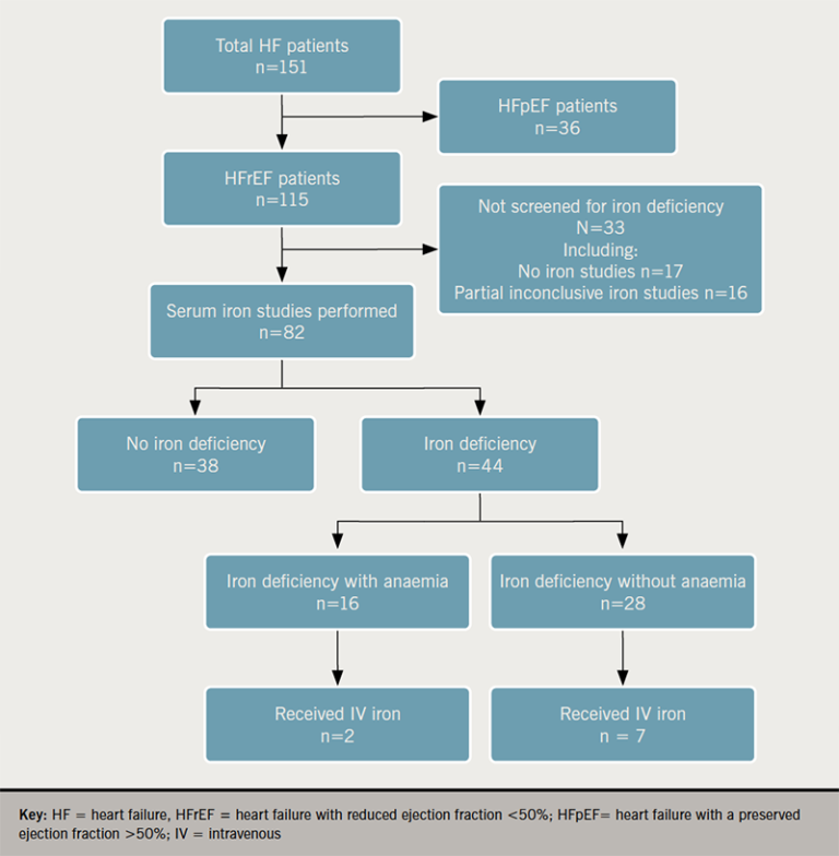 Study of patients with iron deficiency and HF in Ireland: prevalence ...